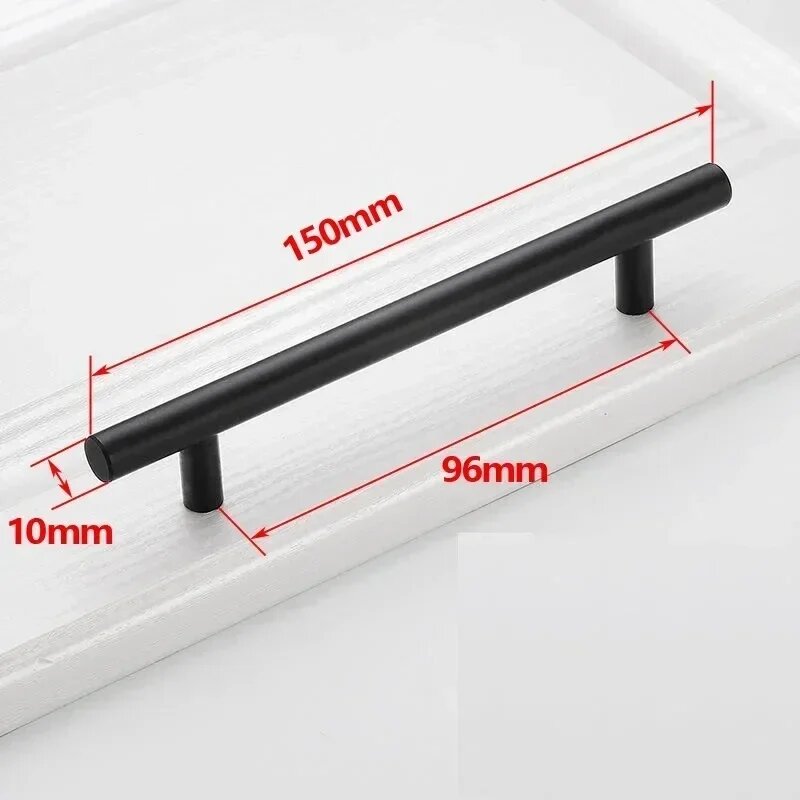 Ручка для шкафа черная 150mm LISM
