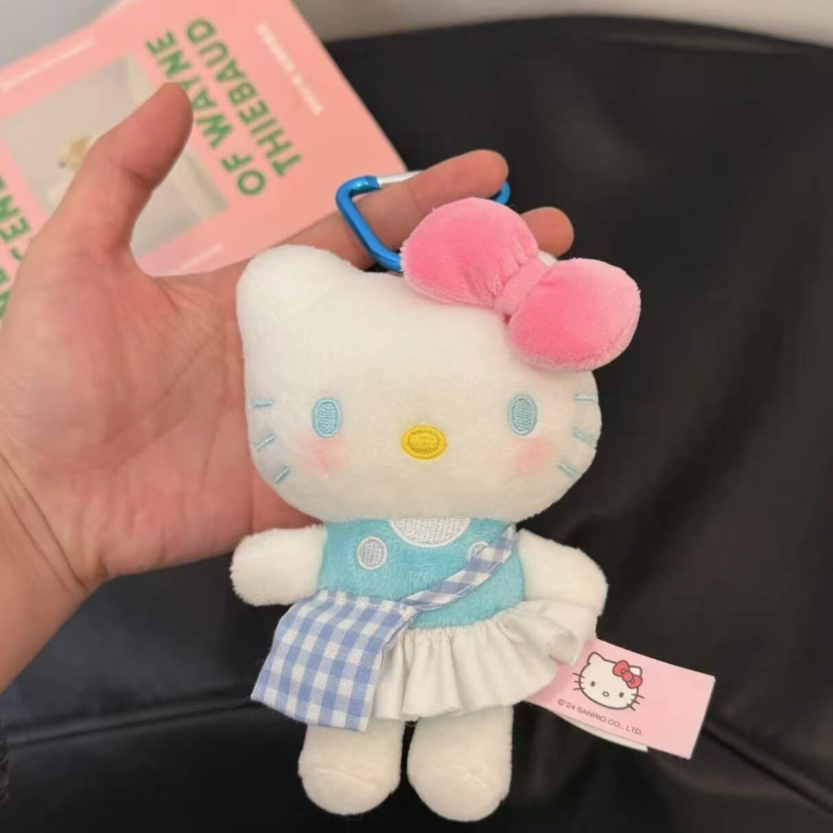 Подлинные аксессуары Hello Kitty Sanrio, подвеска для сумки, плюшевая кукла, брелок, украшение для рюкзака, игрушка для декора