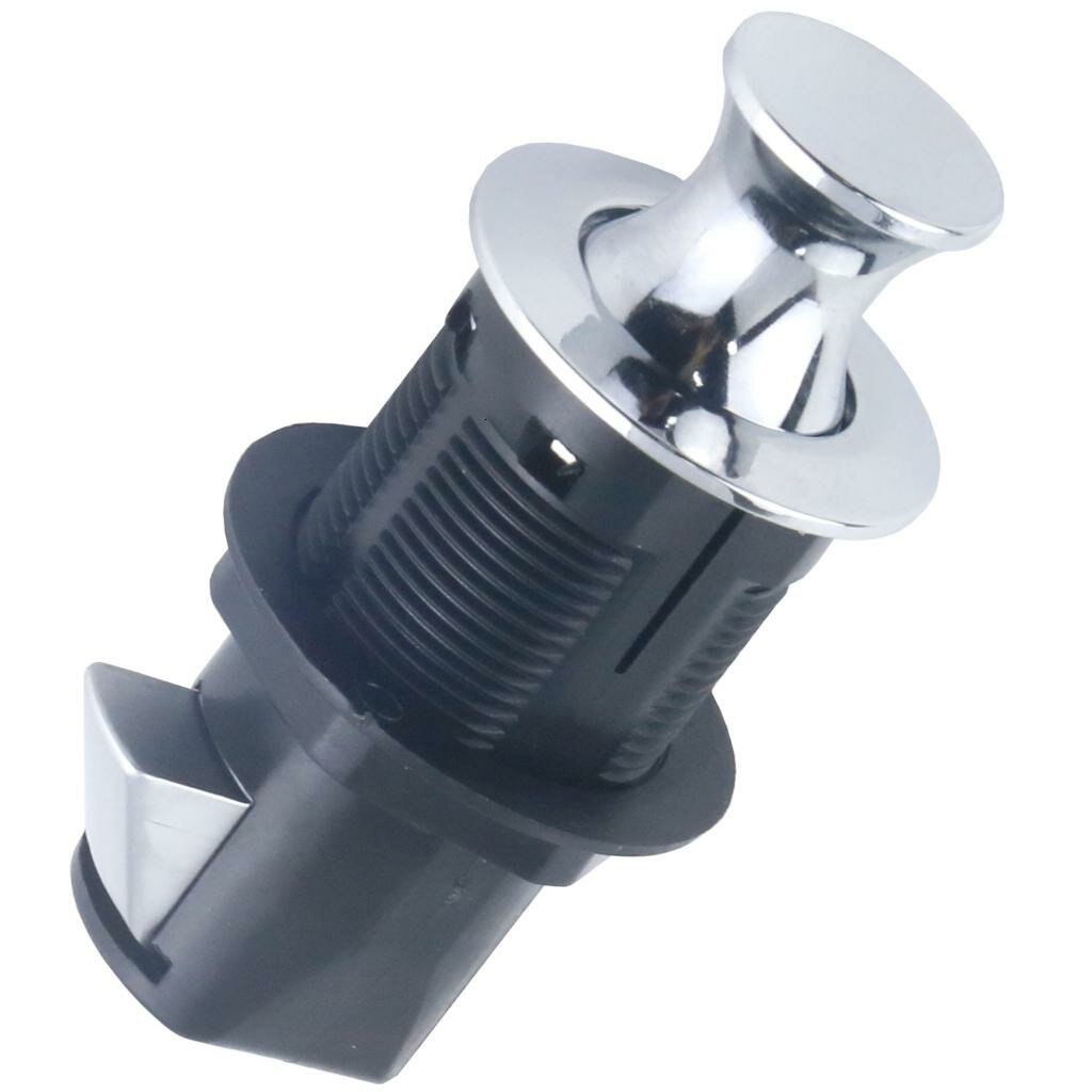 Круглый врезной замок с нажатием для открытия, Хром