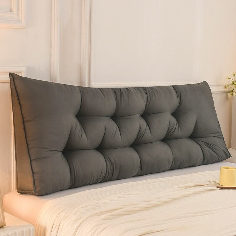 Треугольная подушка-спинка для кровати, вельвет, съемный чехол, 15 см толщина, 50 см высота, длина 80-180 см, для изголовья, татами, общежития