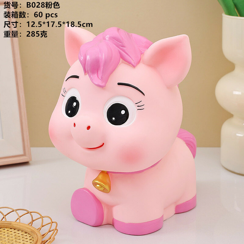 2026 Новая копилка в виде пони, виниловая копилка с зодиаком лошади, детская копилка, подарок на год лошади для компании и школы