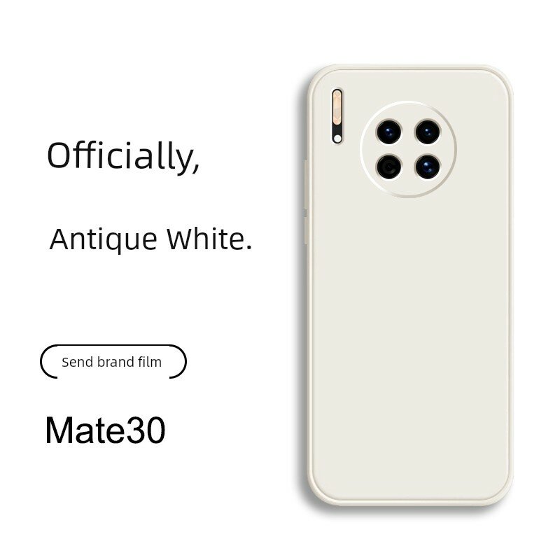Силиконовый чехол для Huawei Mate 30E Pro 5G с полной защитой камеры, винтаж белый