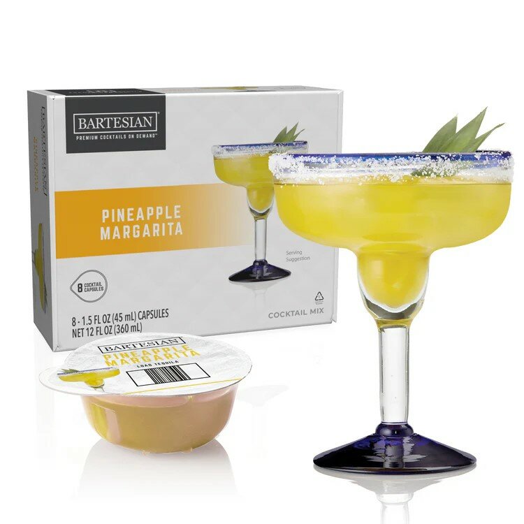 Капсулы для аппарата Bartesian, коктейли Pineapple Margarita 8 капсул