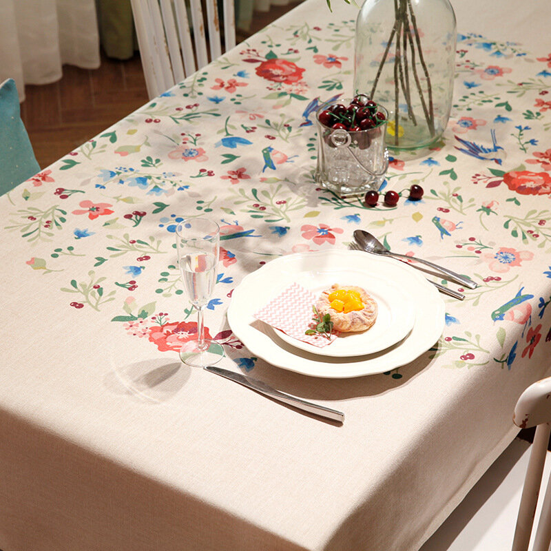 Ткань для обеденного стола, кофейного стола, мастерская живопись, цифровая печать, американский французский стиль, легкая роскошь, высококачественная сельская столовая скатерть