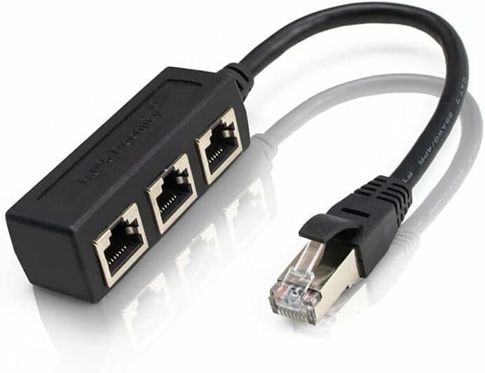 Кабель Разветвитель Ethernet RJ45 Адаптер Разветвитель