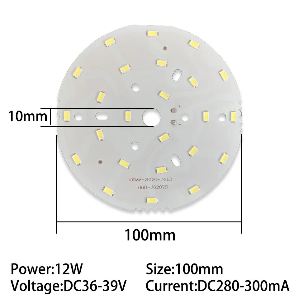 Светодиодный чип 100mm 12W Pure White