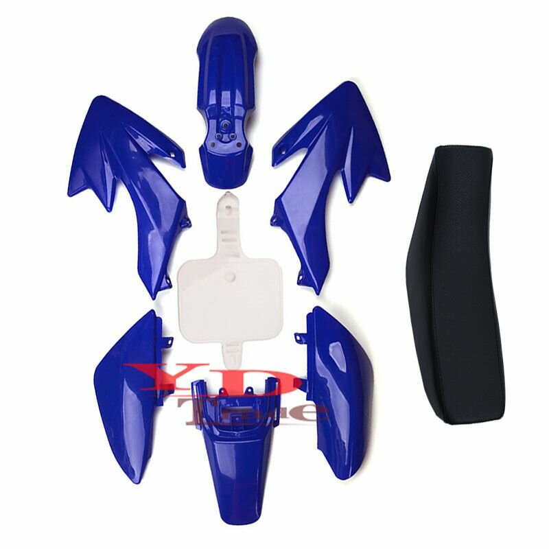 8 шт. 50Cc 110Cc 125Cc 140Cc Пластиковый 4-тактный Crf50 комплект сидений для мотокросса - наборы для самостоятельного изготовления мотоциклов, черный