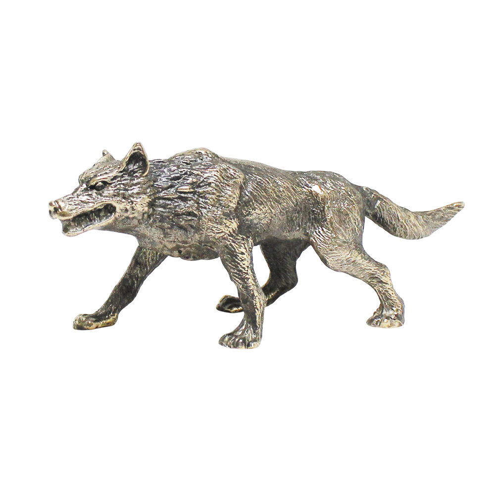 Фигурка из бронзы ручной работы "Волк Акела"