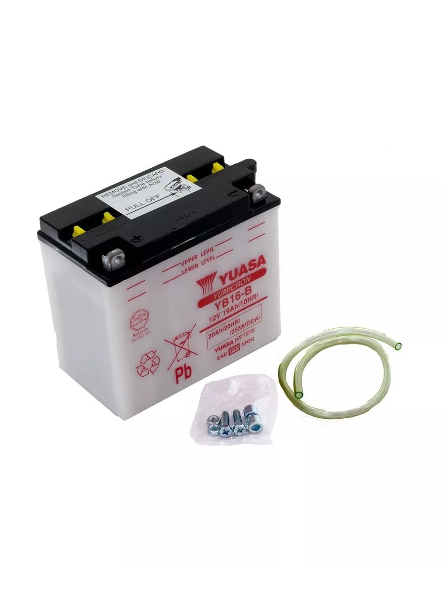 Аккумулятор YUASA YB16-B 12V 20Ач 255А 175x100x154 прям. пол.