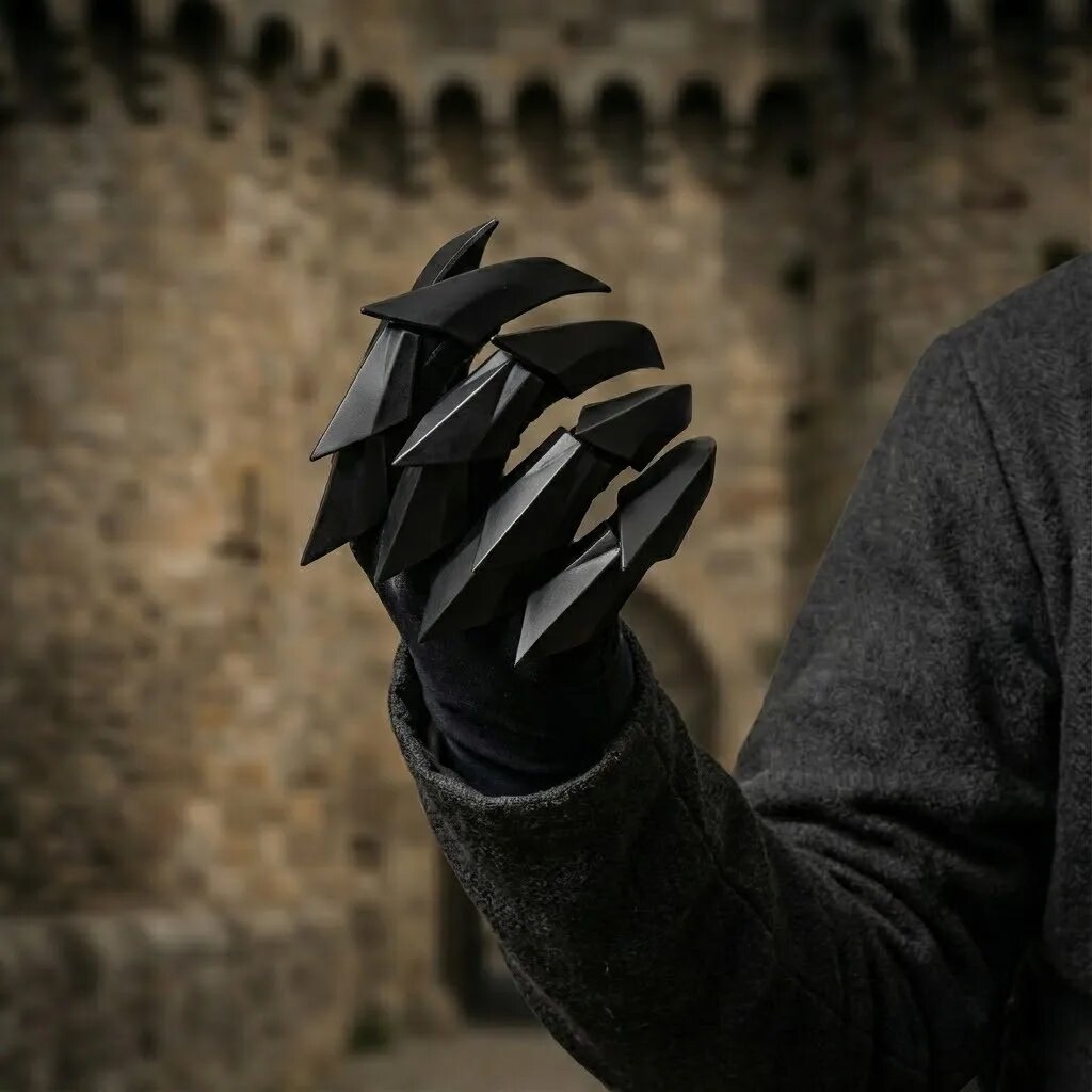 Тактические перчатки «Темный рыцарь» Черный, A pair, B