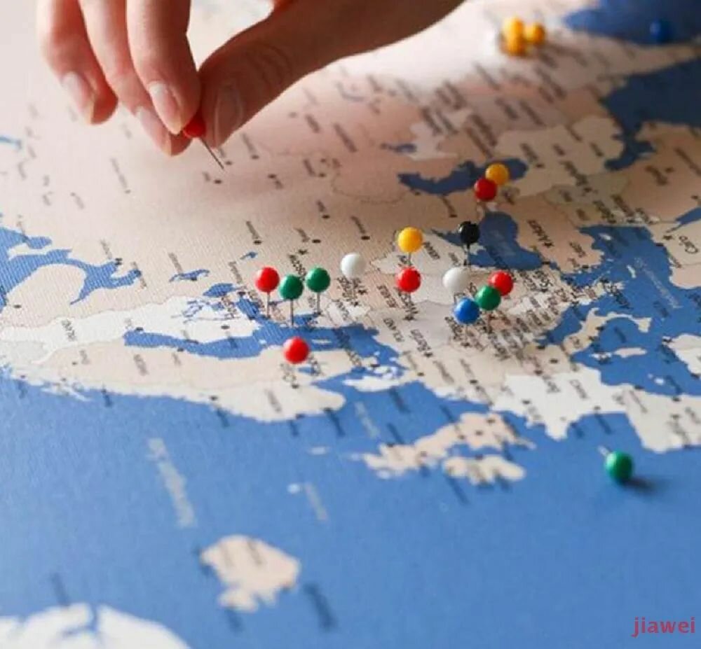 Lucky, булавки с картой мира, 4 мм, маркировочные булавки, всего 300 штук, с коробкой