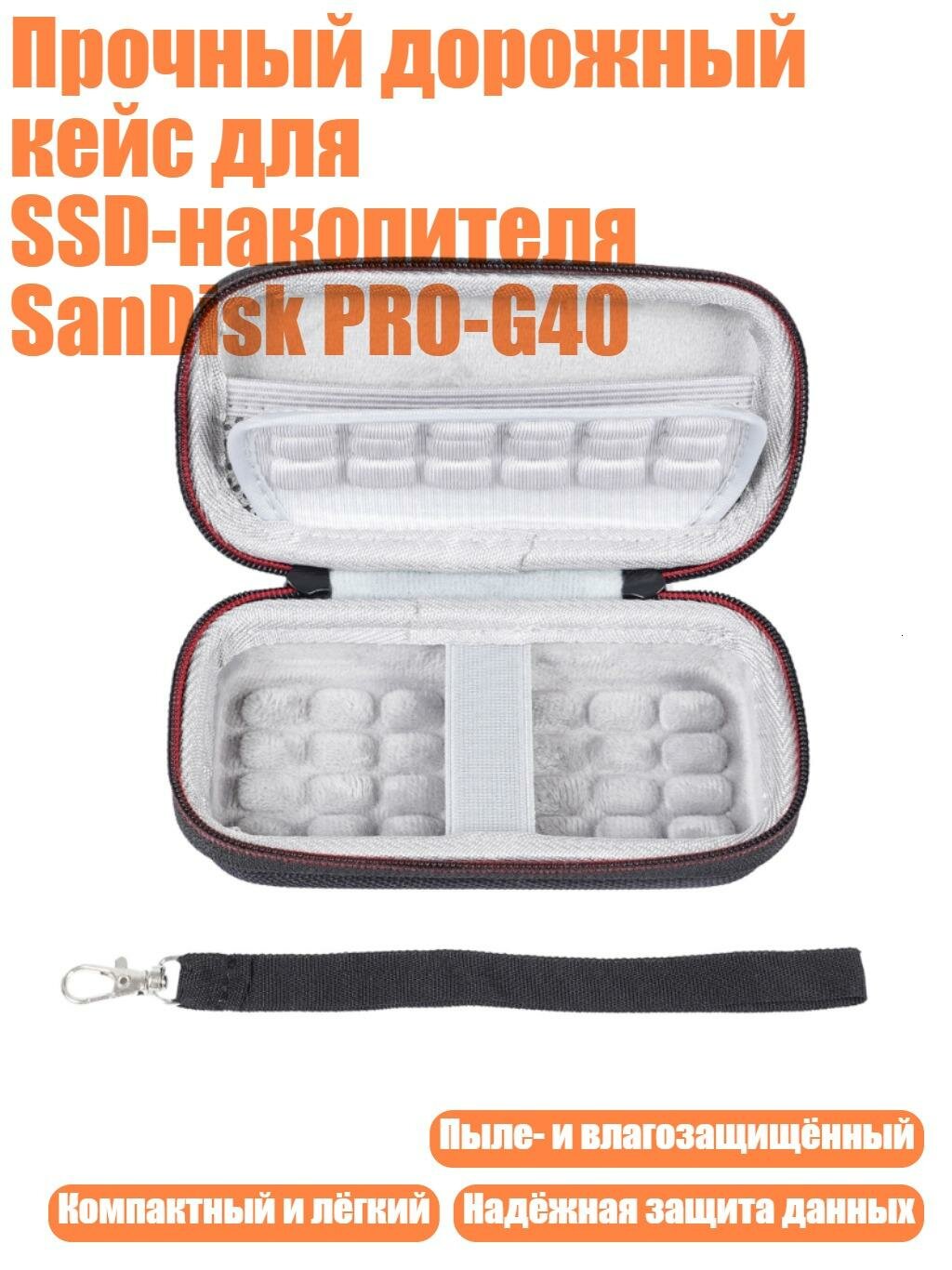 Прочный дорожный кейс для SSD-накопителя SanDisk PRO-G40
