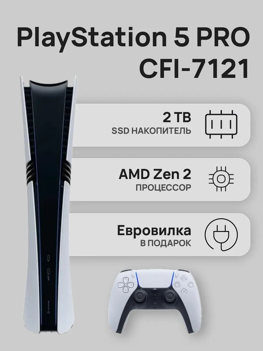 Игровая приставка PlayStation 5 PRO (2 REV), SSD 2 Тб CFI-71XX