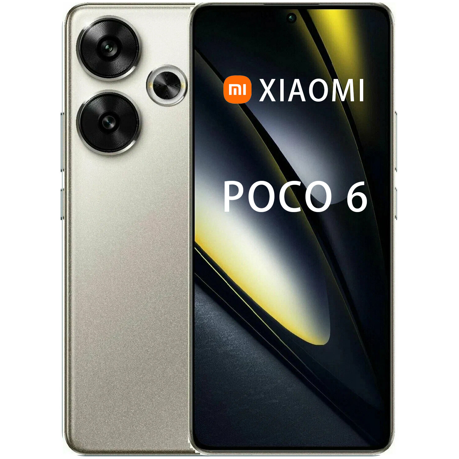 Смартфон Xiaomi Poco F6 5G 12/256 ГБ Global, Dual nano SIM, Titanium Gold