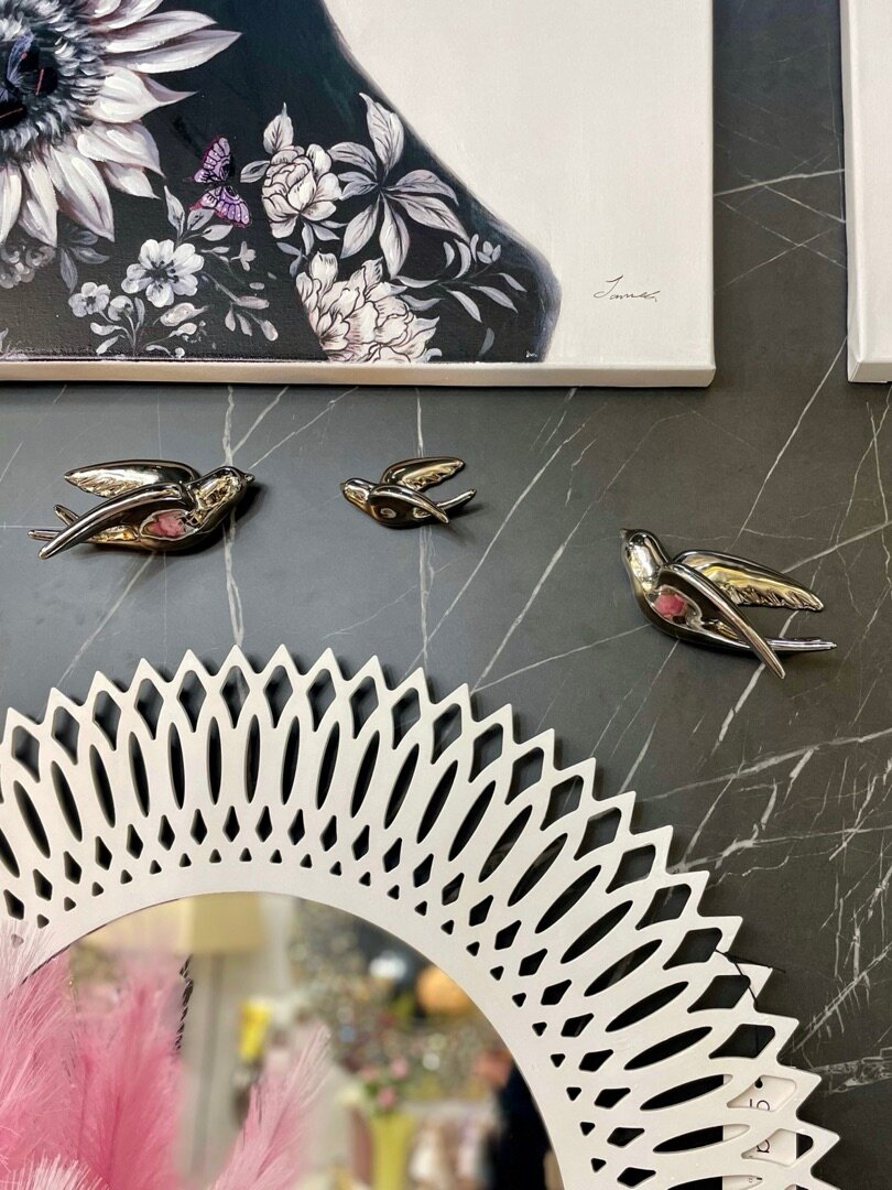 Декор настенный Conner Casaentera CE05-385319 серебро 170х90х90h