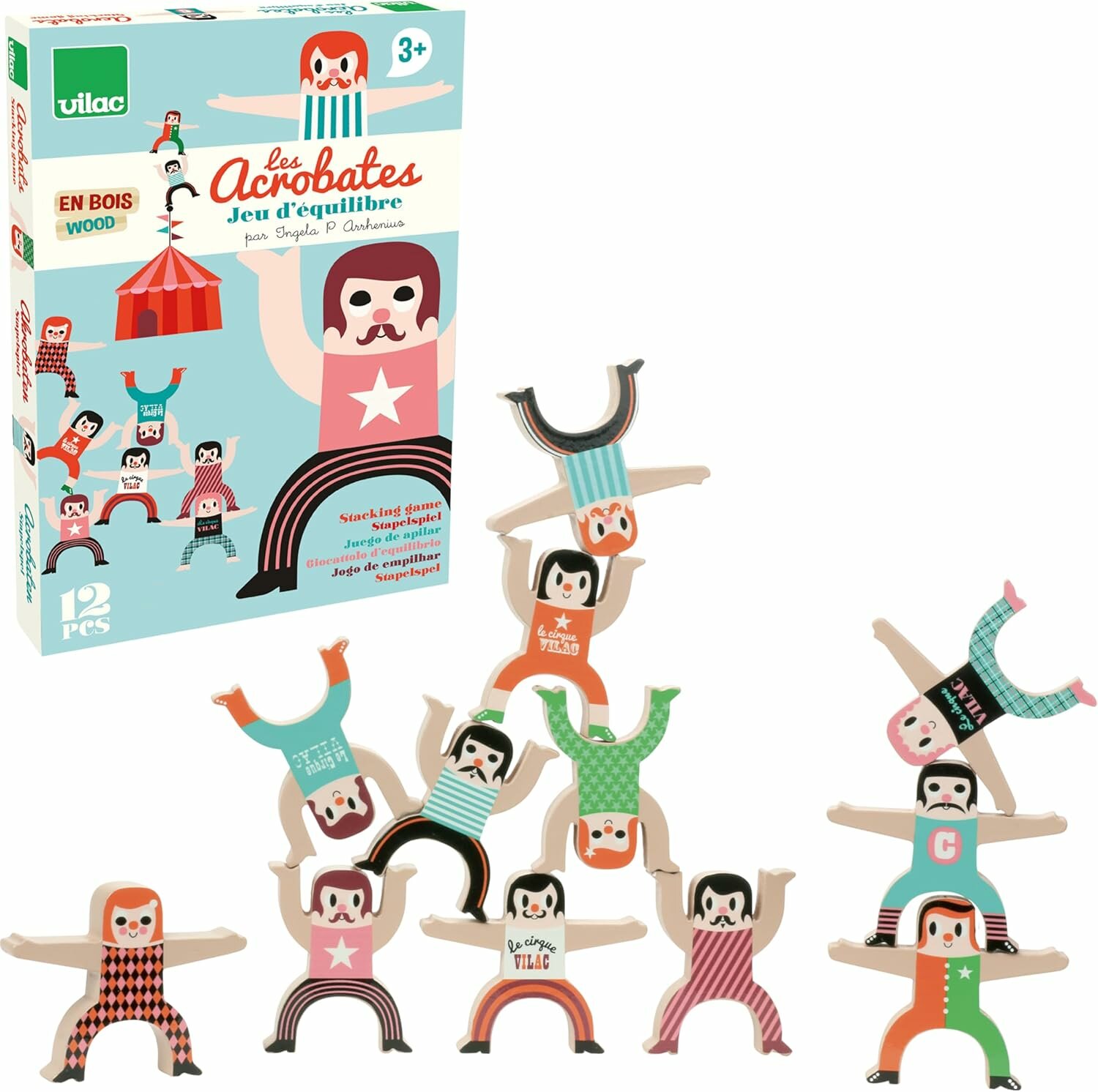Деревянные игрушки Vilac - Игра-балансир "Акробаты" - Vilac7710