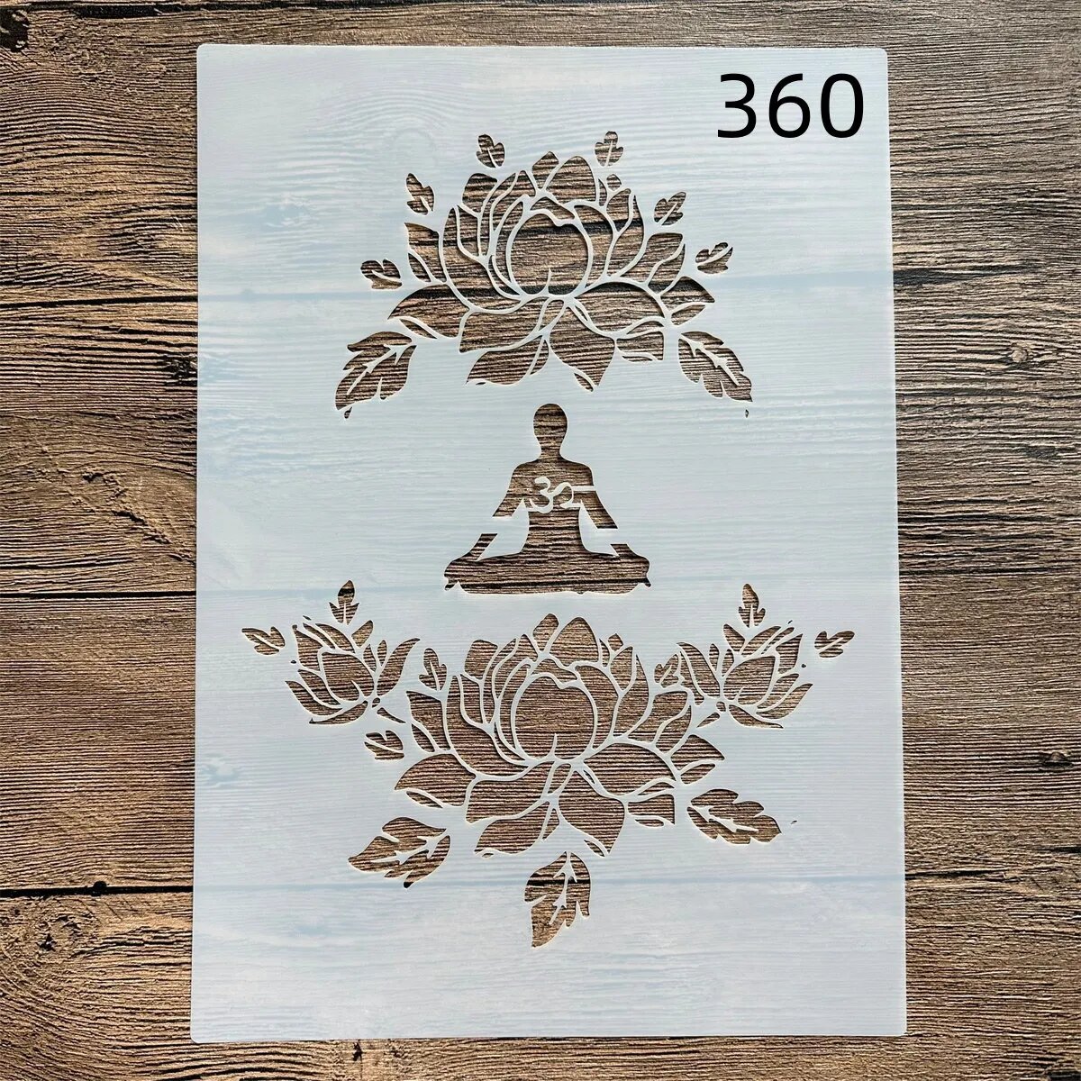 Трафарет для рисования Мандала 360, 29*21 см