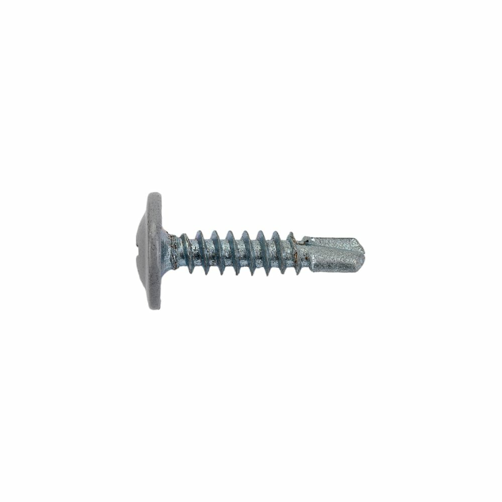 Саморез с прессшайбой и сверлом качественный крепеж 4,2/19 RAL7004 серая (250 шт.)