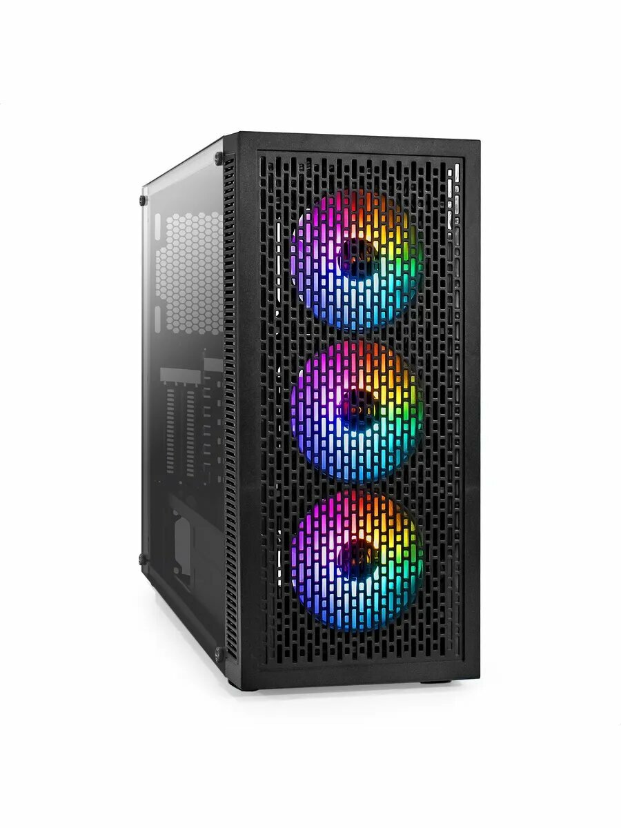 Корпус для компьютера Exegate EVO-5001A-600NPX 600W EX296318RUS, черный, БП 600 Вт, Miditower