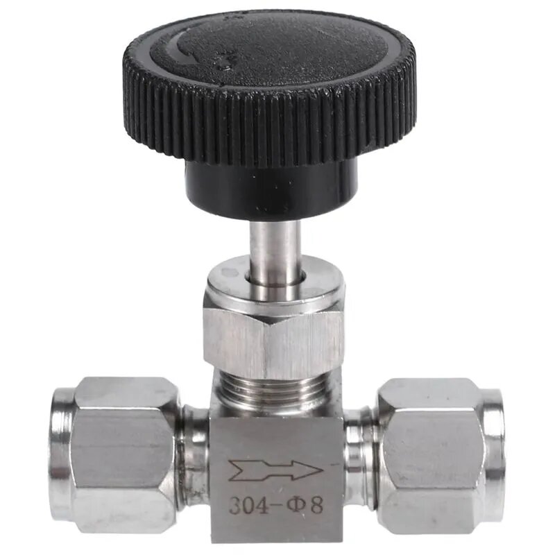 J3New-Регулируемый игольчатый клапан с наружным диаметром 8 мм, трубка из нержавеющей стали 304, кислотостойкая, прямым набором карт высокого давления, кран