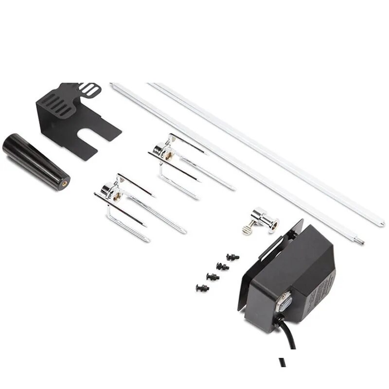 Электро Вертель Для Мангала / Электровертел Для Мангала с мотором, стальной, для гриля 47*12*10