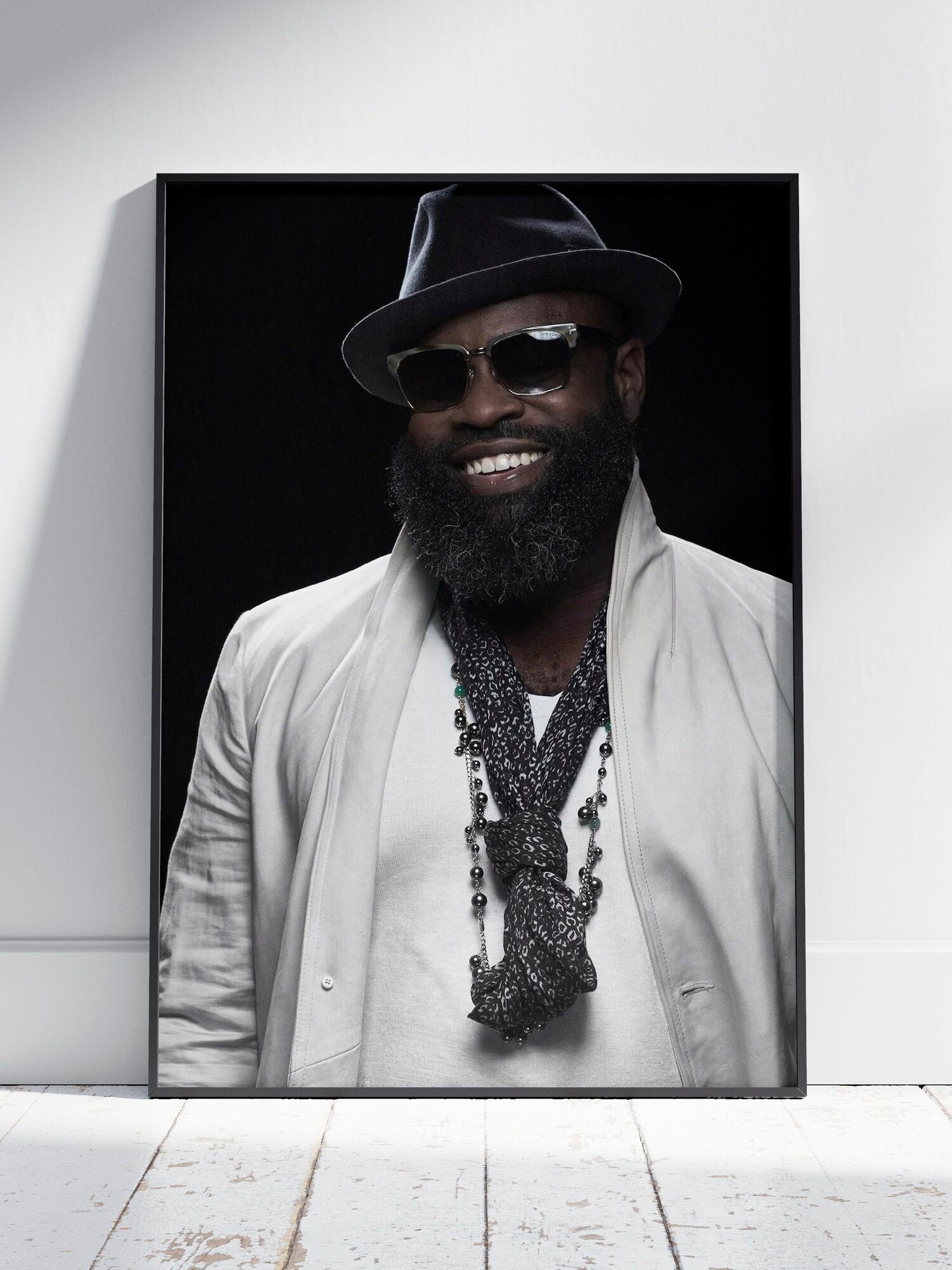 Плакат на стену для интерьера Рутс (Тарик Блэк Тот Троттер - Tariq Black Thought Trotter 2) - Постер по музыке и артисту формата A4 (21x30 см)