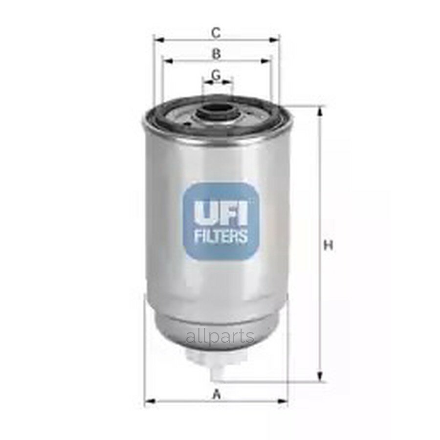 UFI 24.439.00 Фильтр топливный