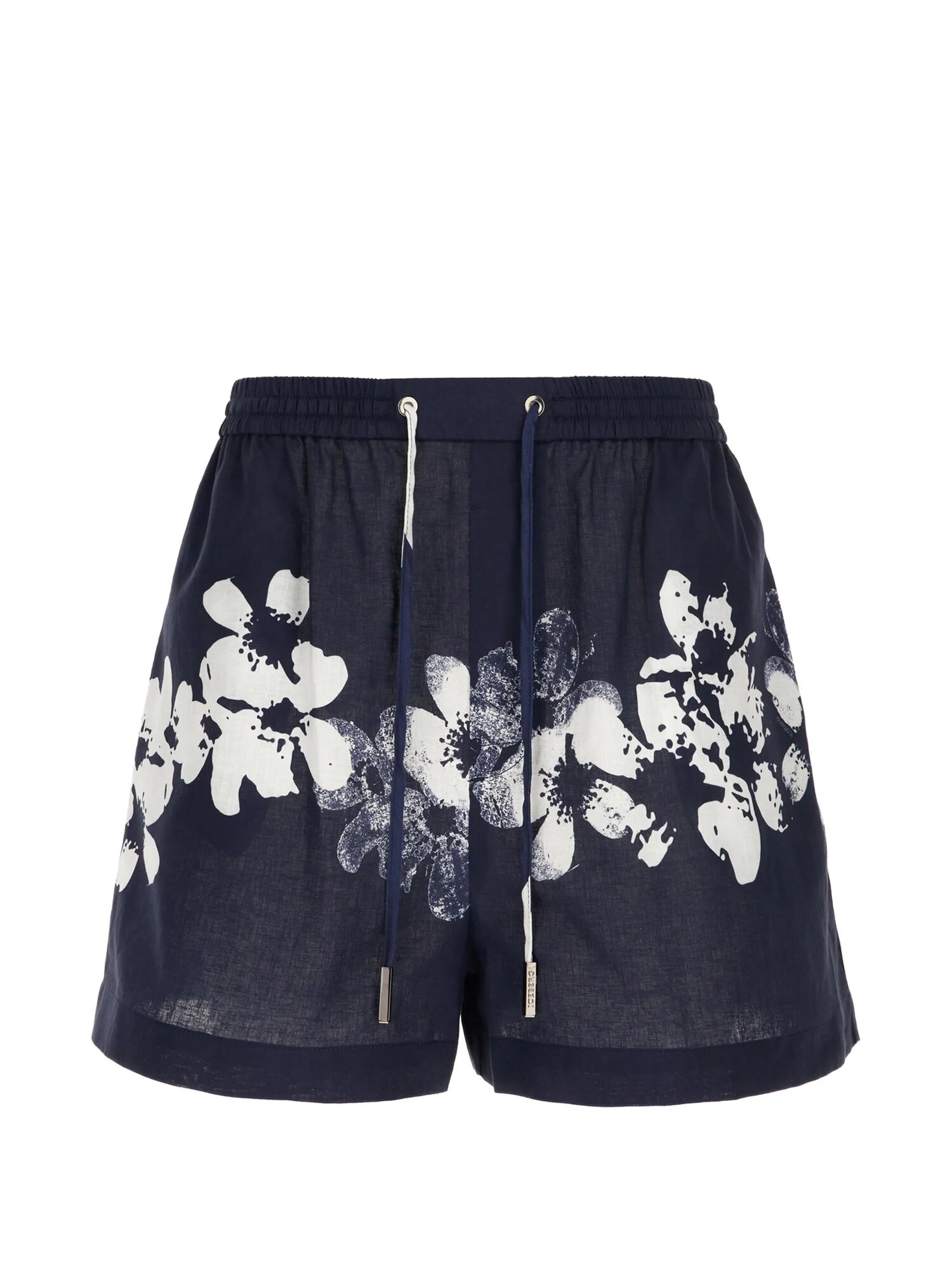 Шорты Floral-print linen shorts
