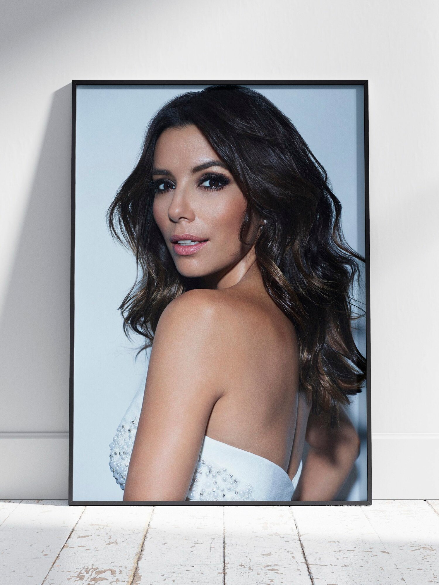 Плакат на стену для интерьера Ева Лонгория (Eva Longoria 1) - Постер по актеру фильма, кино, сериала формата A4 (21x30 см)