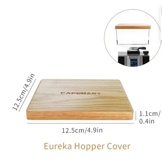 Крышка бункера для кофемолки CAFEMASY Wooden square Lid