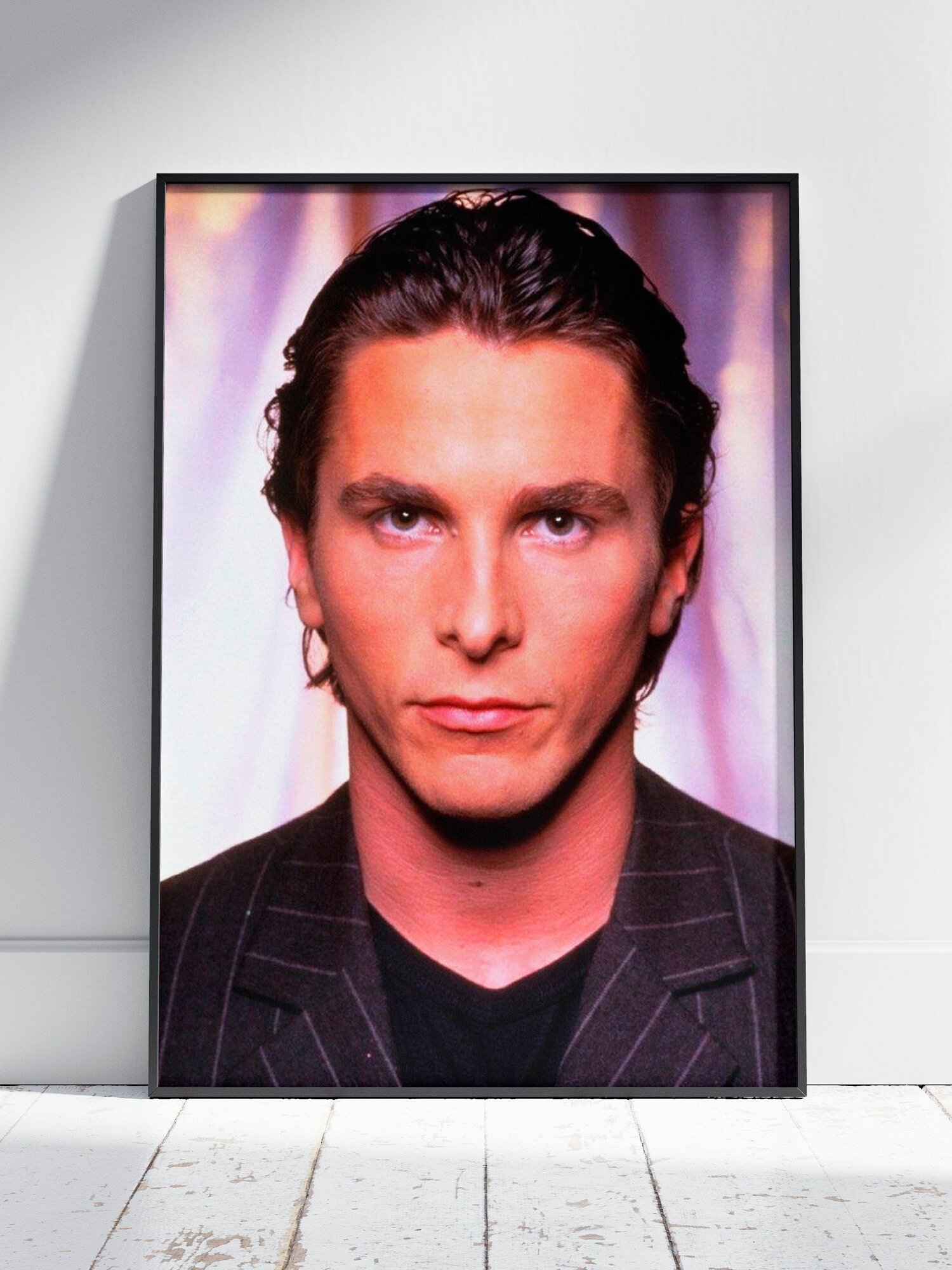 Плакат на стену для интерьера Кристиан Бейл (Christian Bale 54) - Постер по актеру фильма, кино, сериала формата A4 (21x30 см)