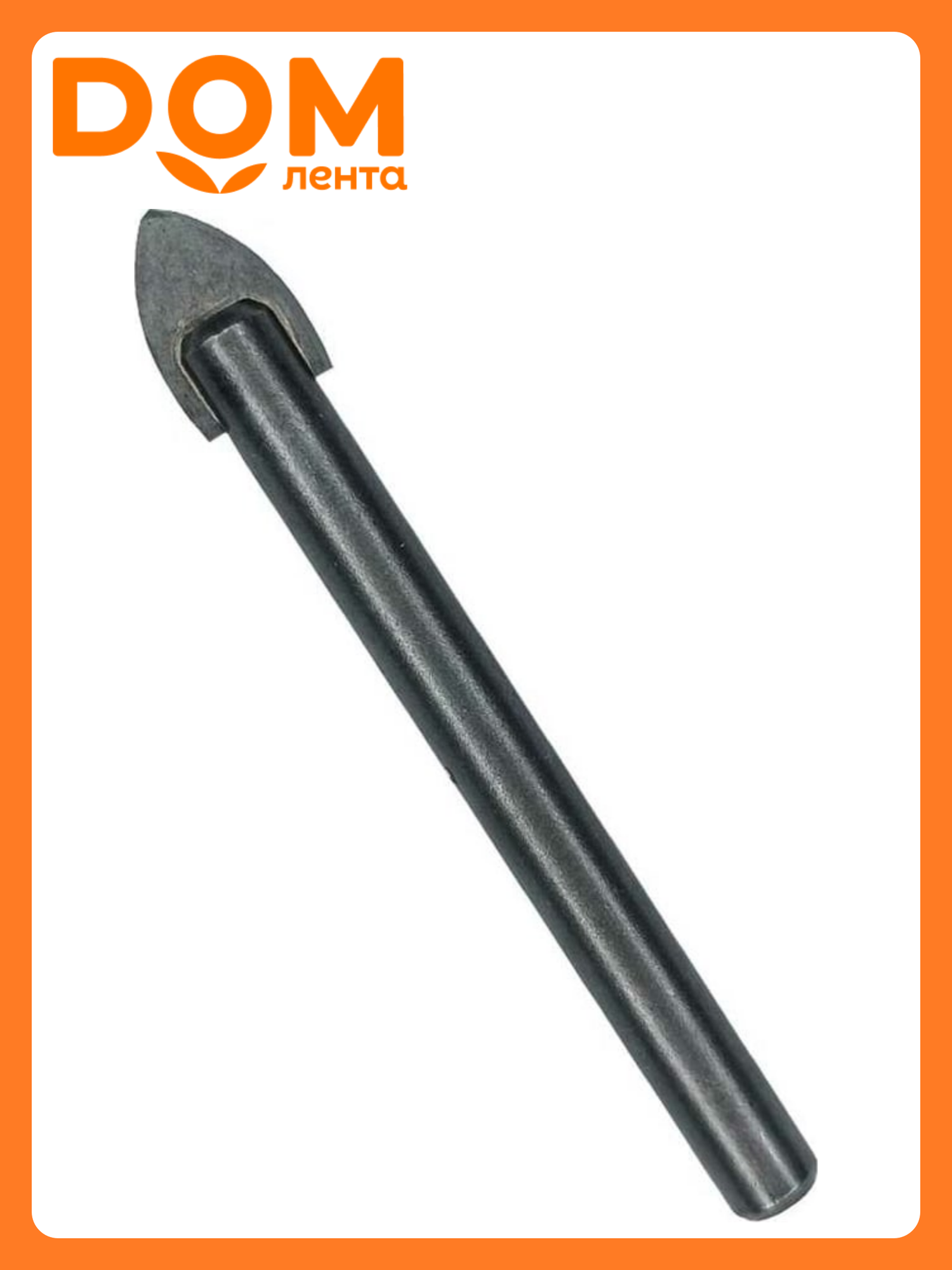 Сверло VertexTools 335-02-06, ВК6, копьевидное, для стекла и керамики, 6 мм