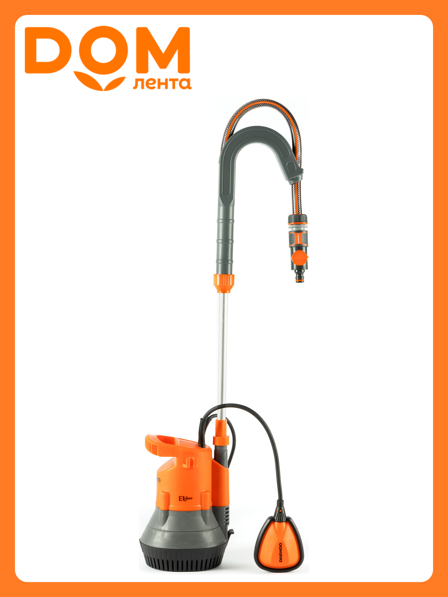 Насос бочковой DAEWOO DCP 4500, погружной, для чистой воды, центробежный, 350Вт