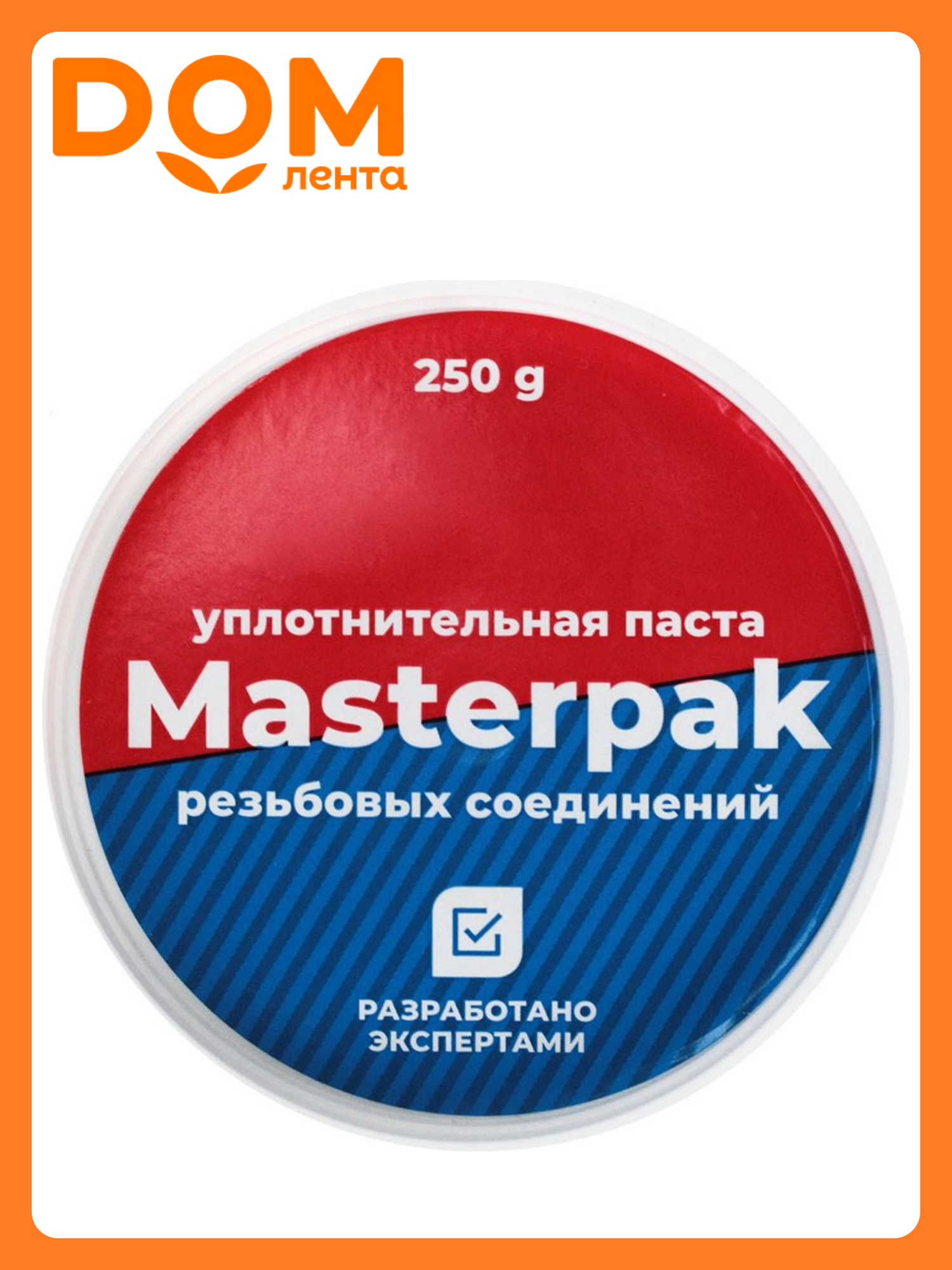 Уплотнительная паста Masterprof Masterpak, для резьбовых соединений, 250г