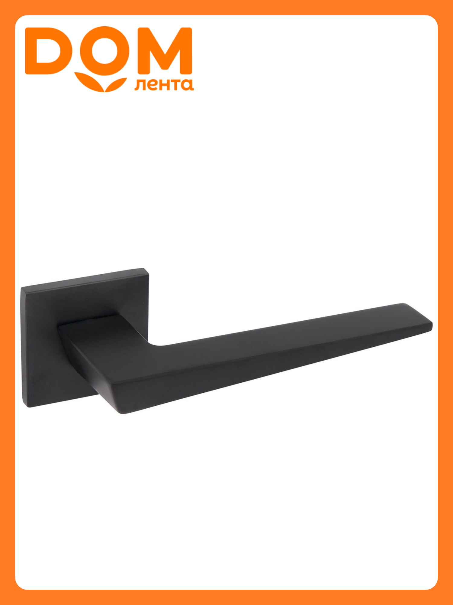 Ручка дверная PALLADIUM PALL Z 222, черная, на розетке, 2 шт