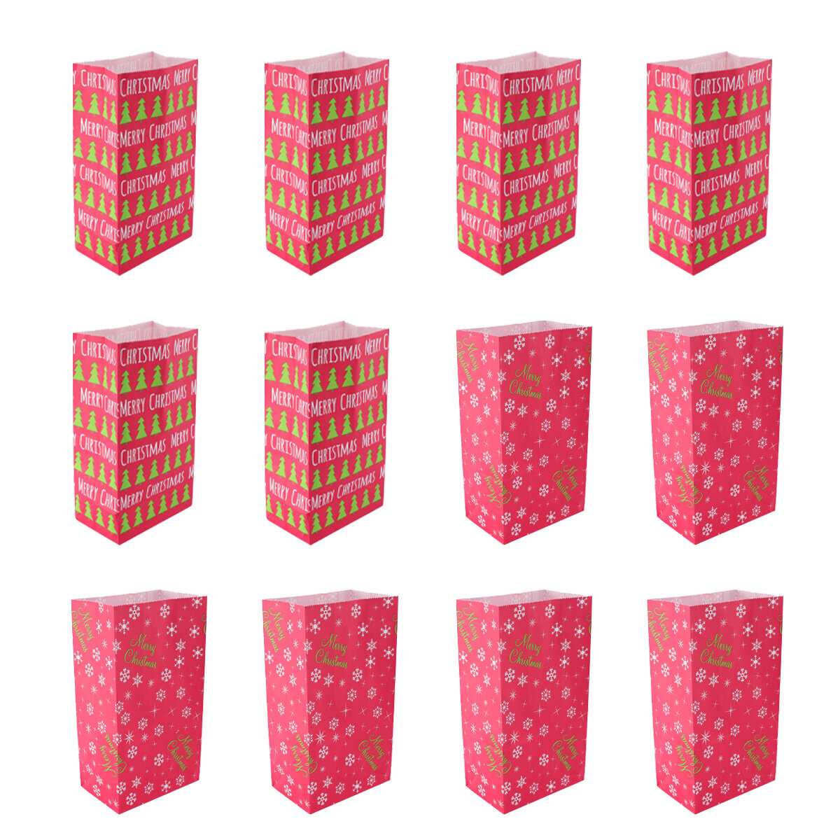 12 Штук Экологичные Крафтовые Упаковочные Коробки Для Конфет 23X12.5X7.5Cm Подарочные Сумки Для Рождества И Праздников