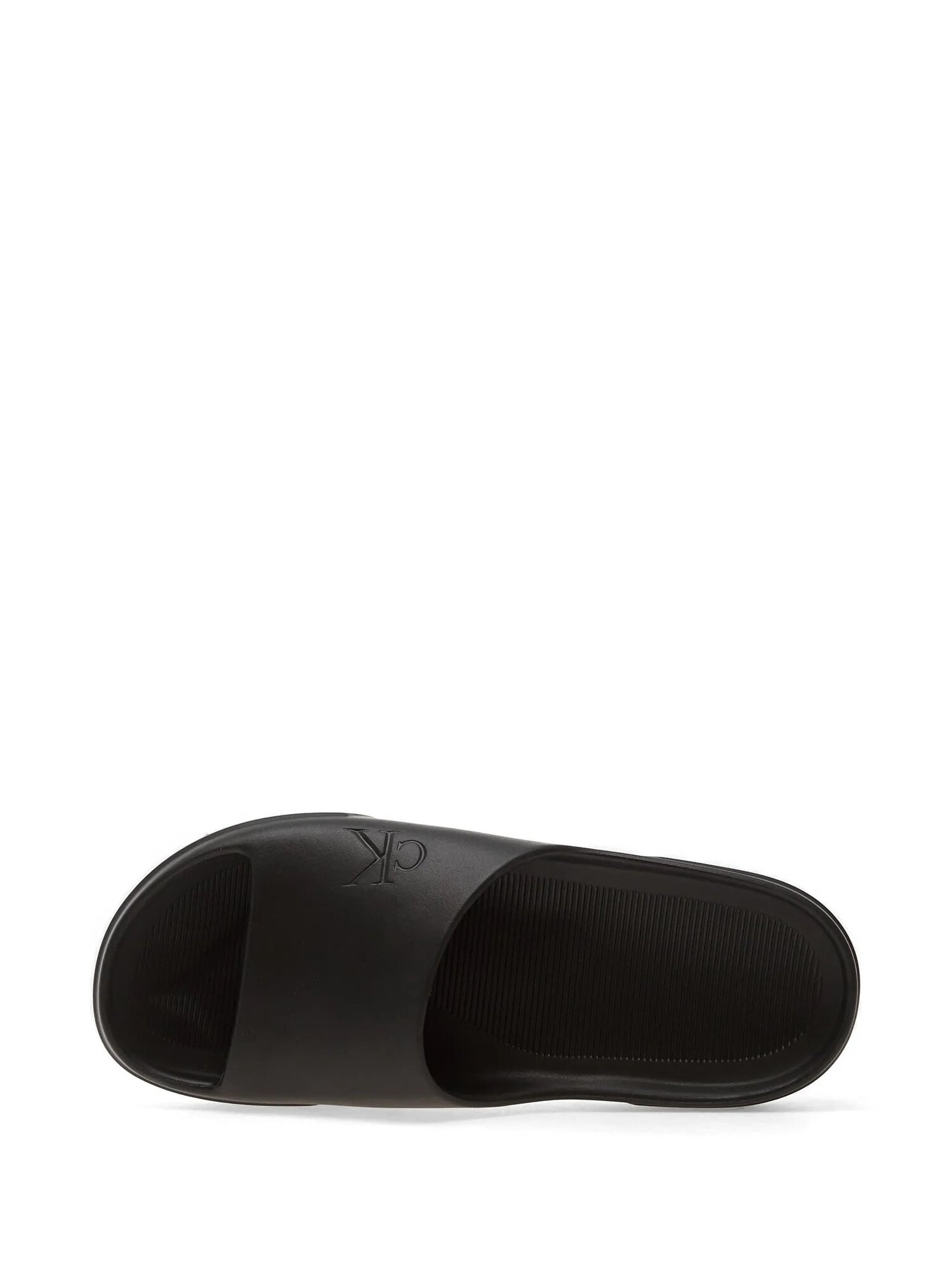 Слипоны CALVIN KLEIN Debossed-logo slides, размер 43 EU, black/black — фото 1
