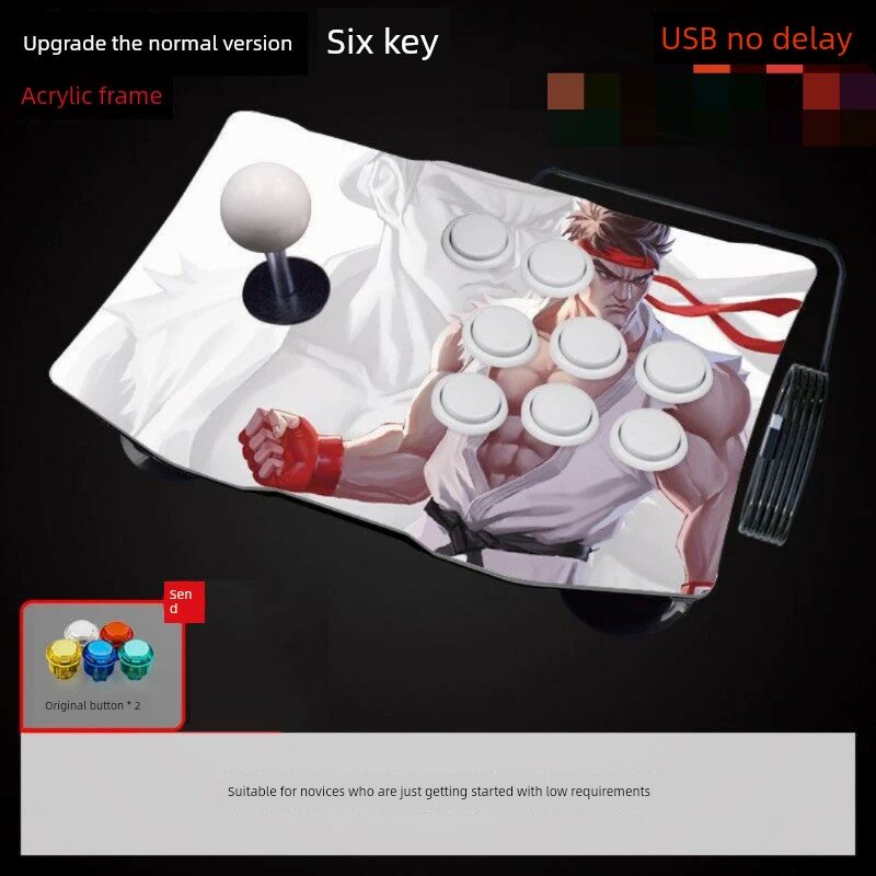 Одиночный аркадный игровой джойстик контроллер для ПК и консолей прочное исполнение