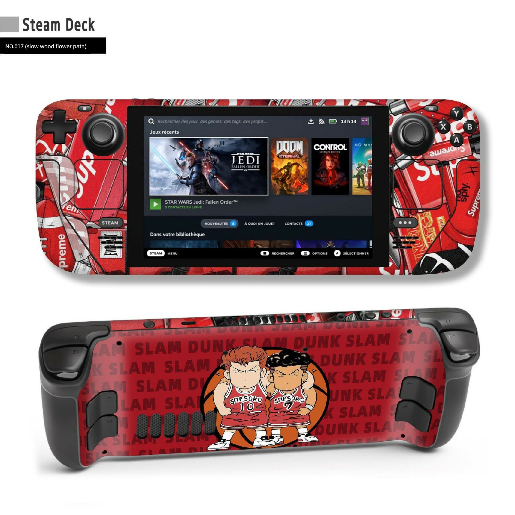 Наклейка для Steam Deck OLED 2-го поколения, игровая, без остатков, для портативного устройства