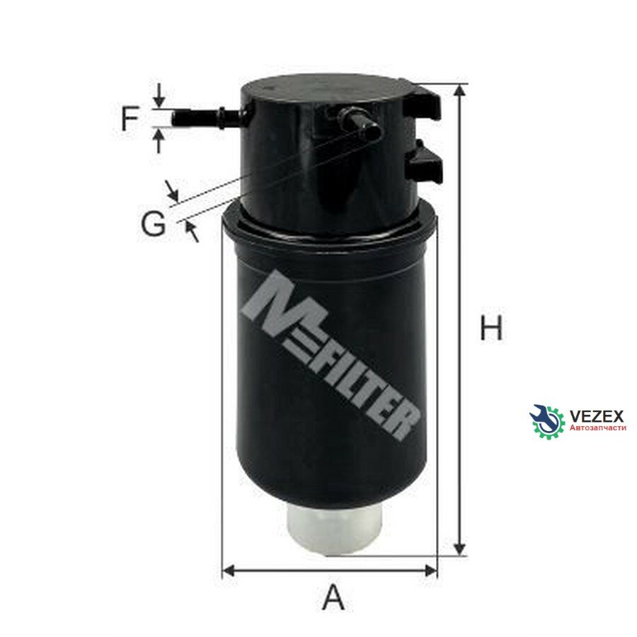 M-FILTER DF3589 фильтр топливный!\ VW Amarok 10-14
