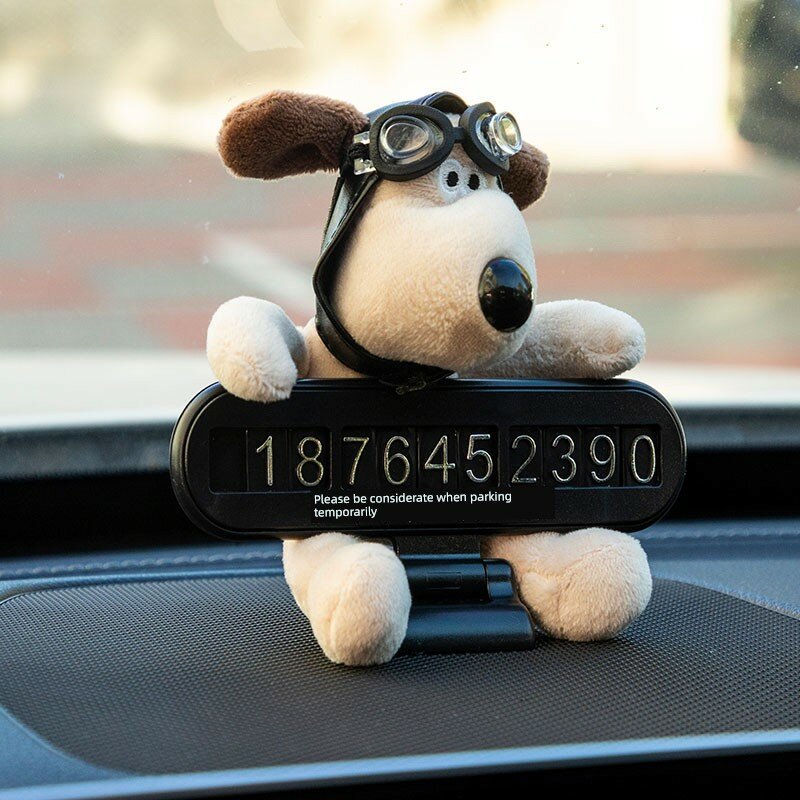 Стиль пилота собачка автомобильный декор для руля с черным знаком парковки, аксессуар для салона