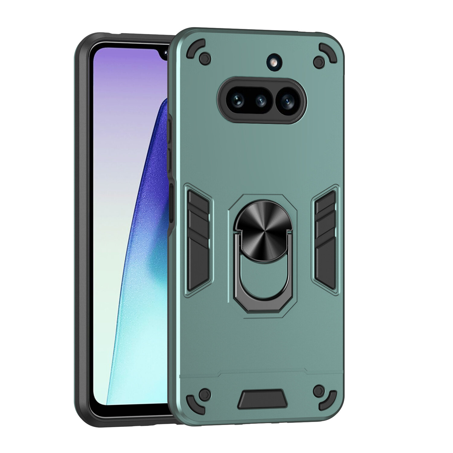 Чехол Для Nothing Phone 4a / Нафинг Фон 4а, soft touch, чехол-кардиомонитор, поликарбонат (PC), защита камеры, ударопрочный, встроенная подставка, усиленные углы, soft touch, Nothing, Nothing Phone 4a,