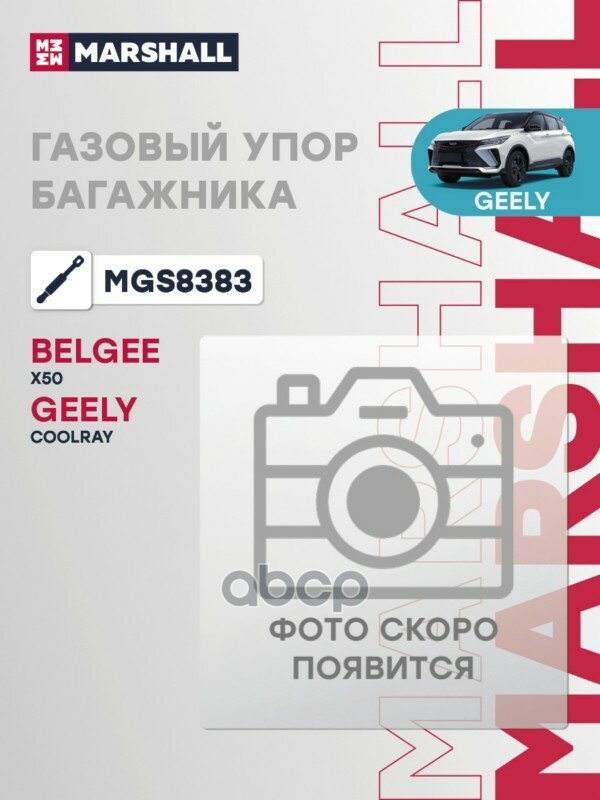 Амортизатор багажника MARSHALL арт. MGS8383