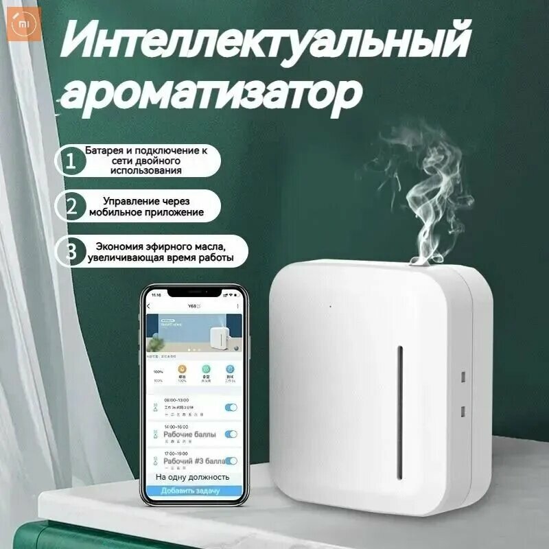 Увлажнитель воздуха Аромадиффузор AW-0128PHB, белый