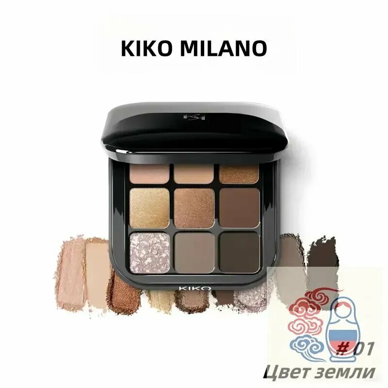 KIKO Milano GLAMOUR MULTI FINISH Гламурная палитра теней