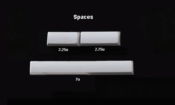 NPKC MDA Keycaps PBT Dye-Sub Белые Синие для Cherry MX