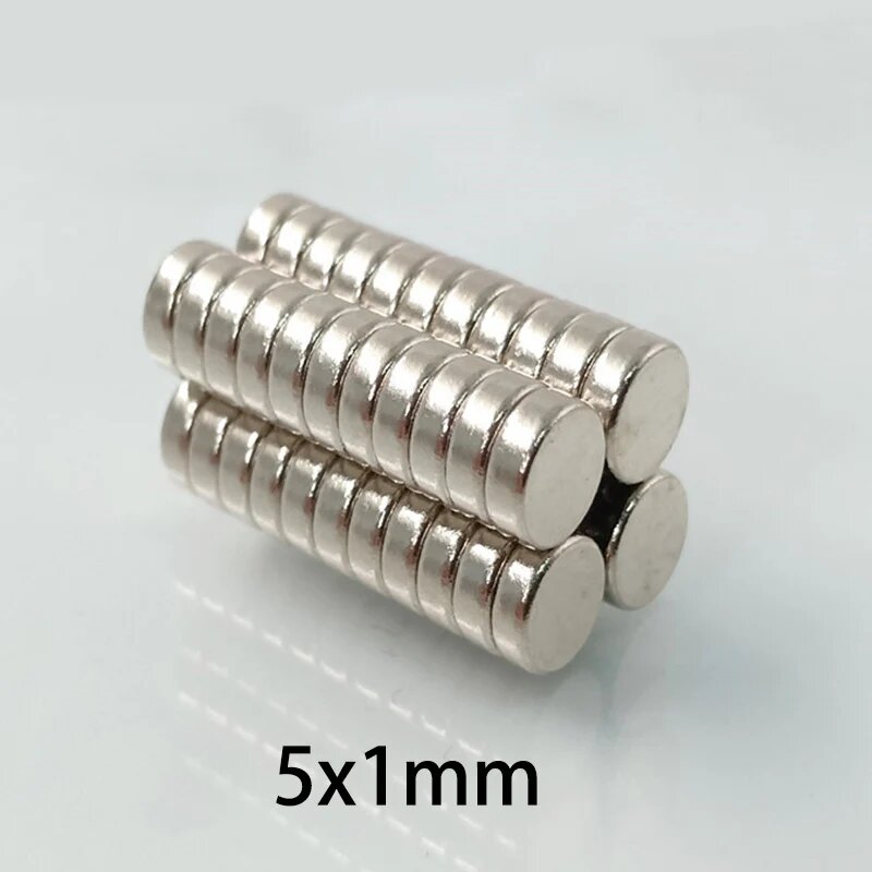 Дисковые магниты из железа 5x1 мм 20pcs 5x1mm