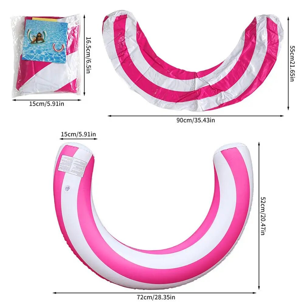 Надувная палка-поплавок U-Shape для плавания Розовый, Pink