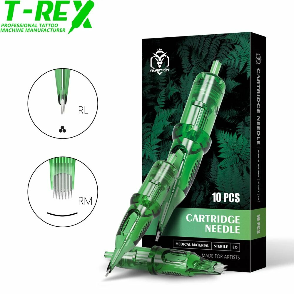 Иглы для тату T-REX RLRM Round Liner 0.25/0.3/0.35 мм 1207RM 0.35mm