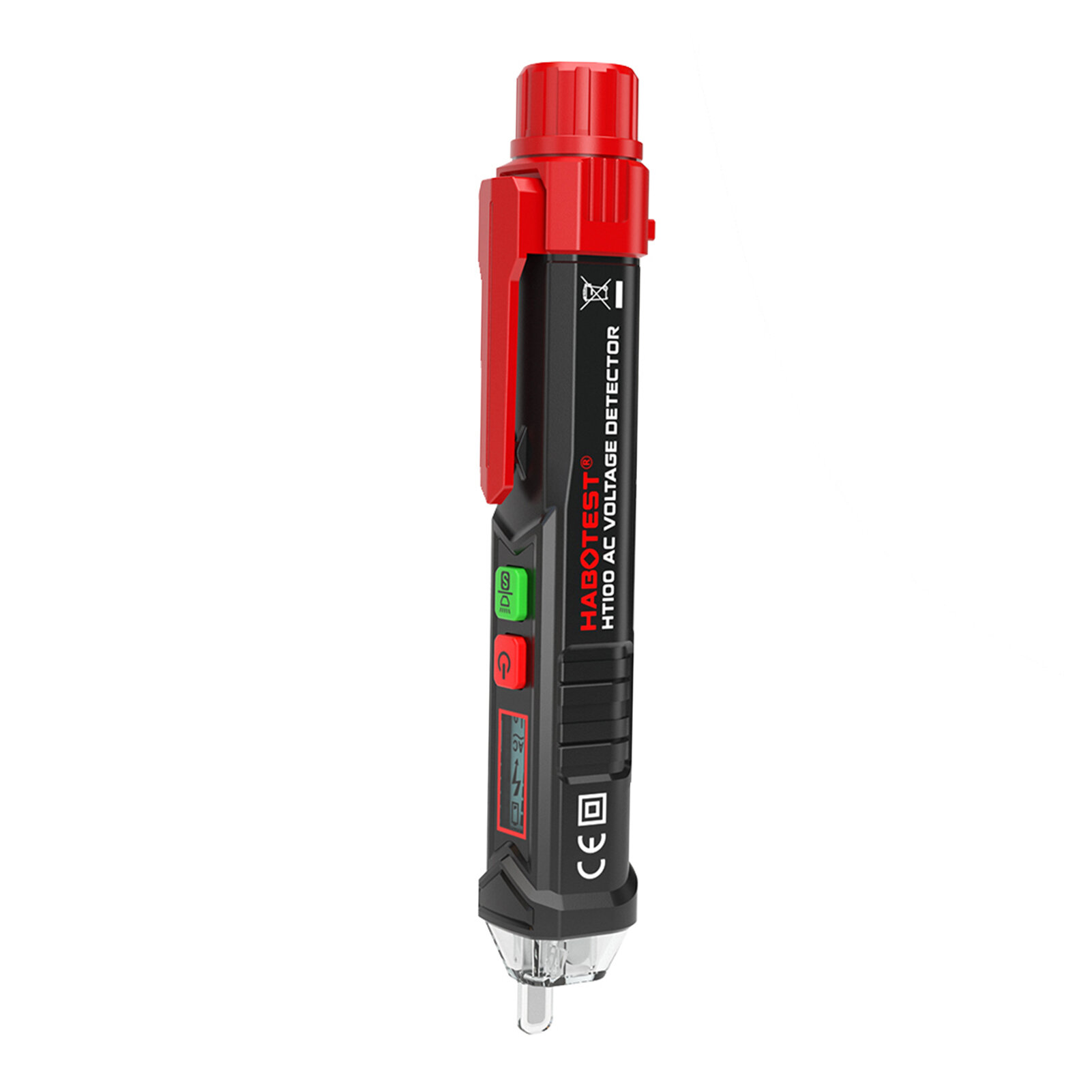 Habotest Portable безконтактного тестера напряжения переменного тока V ～ Detecter оповещения со звуковой и легкой тревогой
